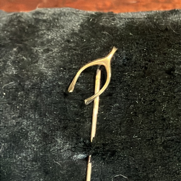 Accessories | Antique Goldplated Sterling Wishbone Stick Tie Pin | Poshmark